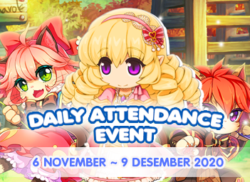 RAGNAROK : FOREVER LOVE | Daily Attendance November